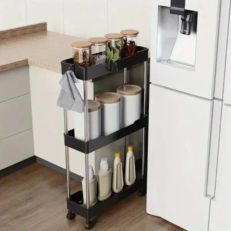 Bvaly - Narrow Type Multi Purpose Gap Storage Trolley Rack